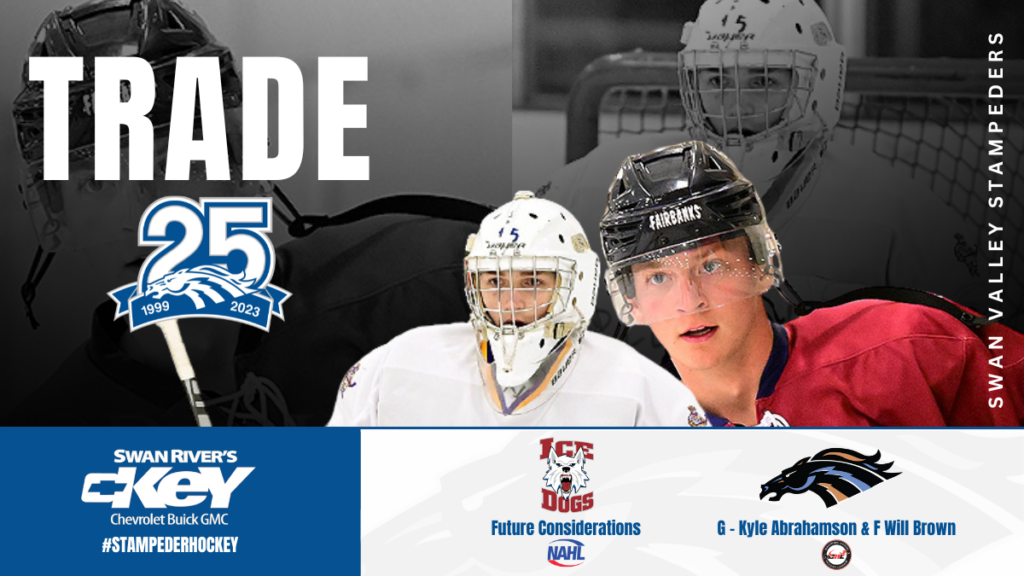 Swan Valley Stampeders Acquire Goaltender Kyle Abrahamson and Forward ...